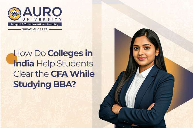 How do Indian colleges help BBA students to clear CFA?