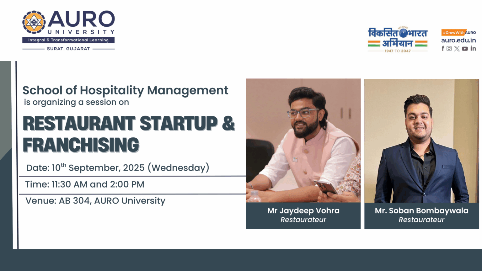 Restaurant Startup & Franchising - Auro University